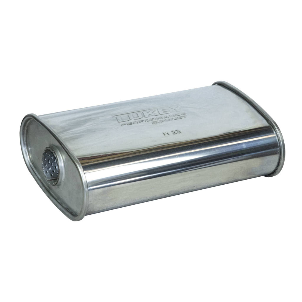 2" 8"x4" 14" Long O/C Chambered Lukey Muffler 430 Stainless Steel ...